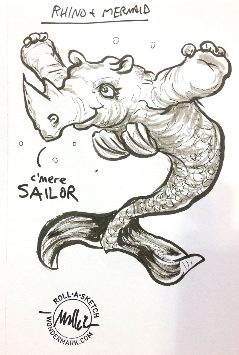Roll-a-Sketches! Featuring MANY MERMAIDS – Wondermark