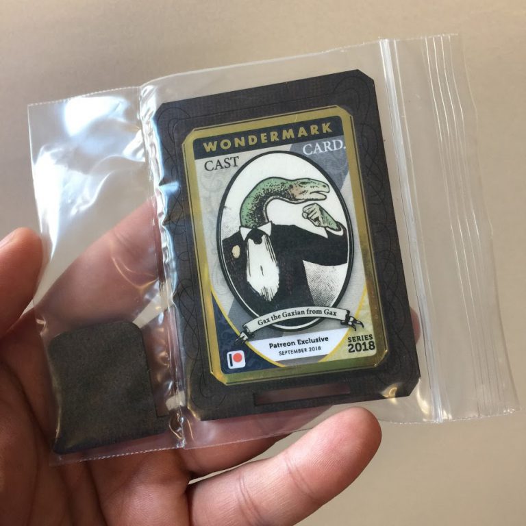 The September Cast Card will feature: Gax! – Wondermark