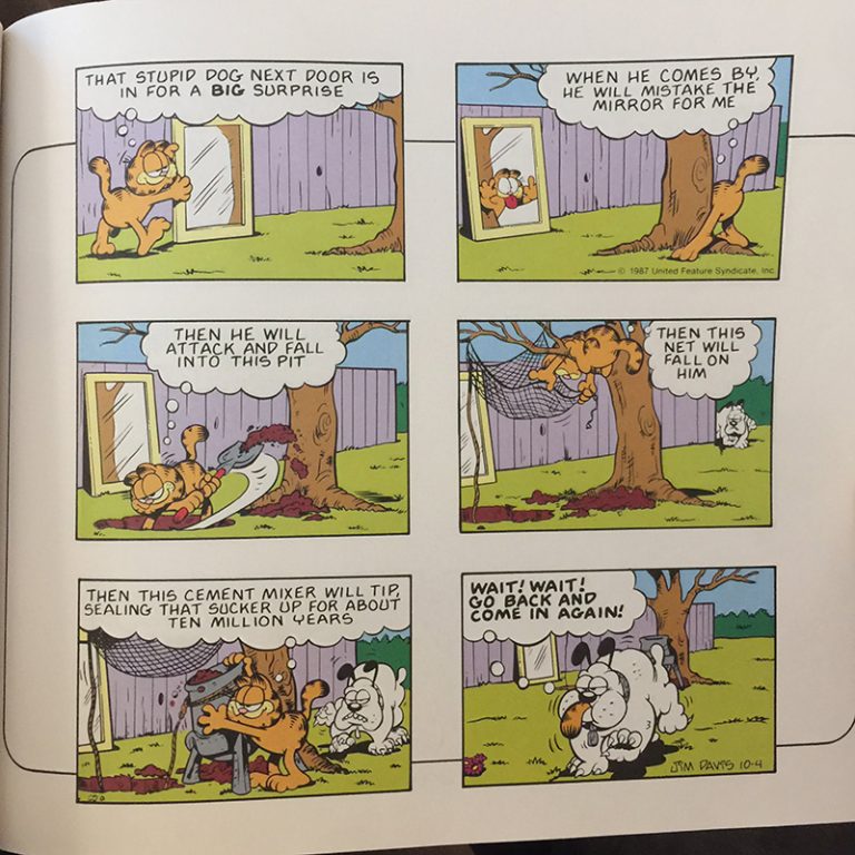 Wondermark » Archive » On the bonkers color palette of Garfield comics